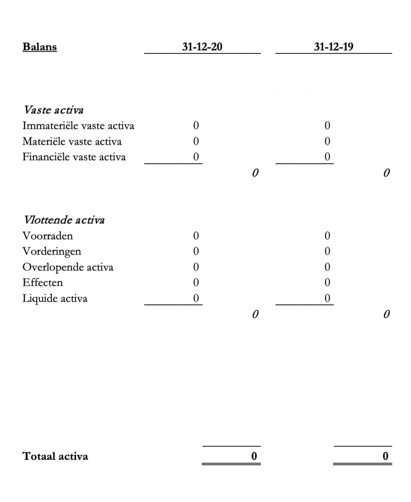 Balans & Staat van Baten en Lasten 2020 - Stichting De Energiebron